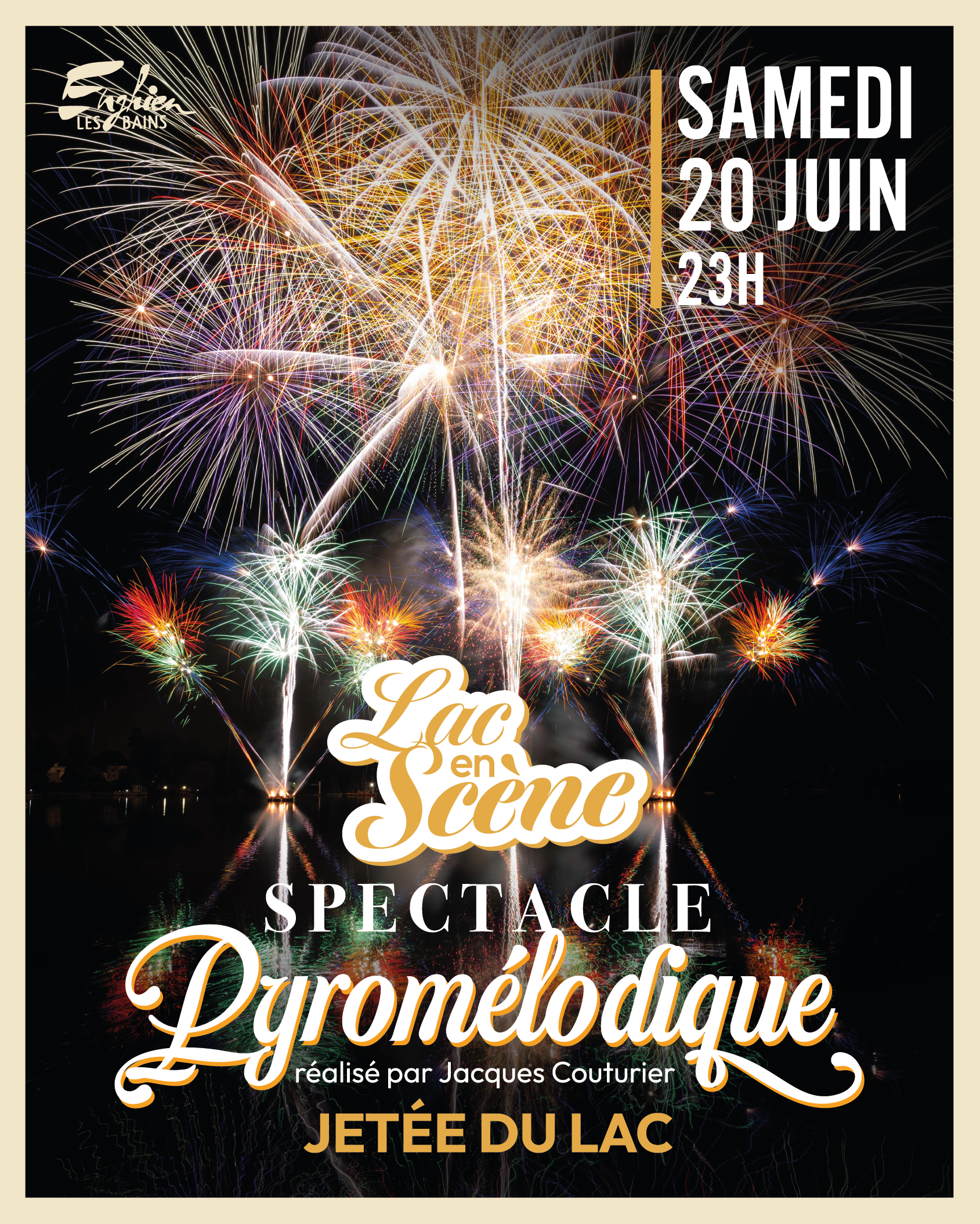 Lac en Scène // Spectacle pyromélodique | Enghien-les-Bains